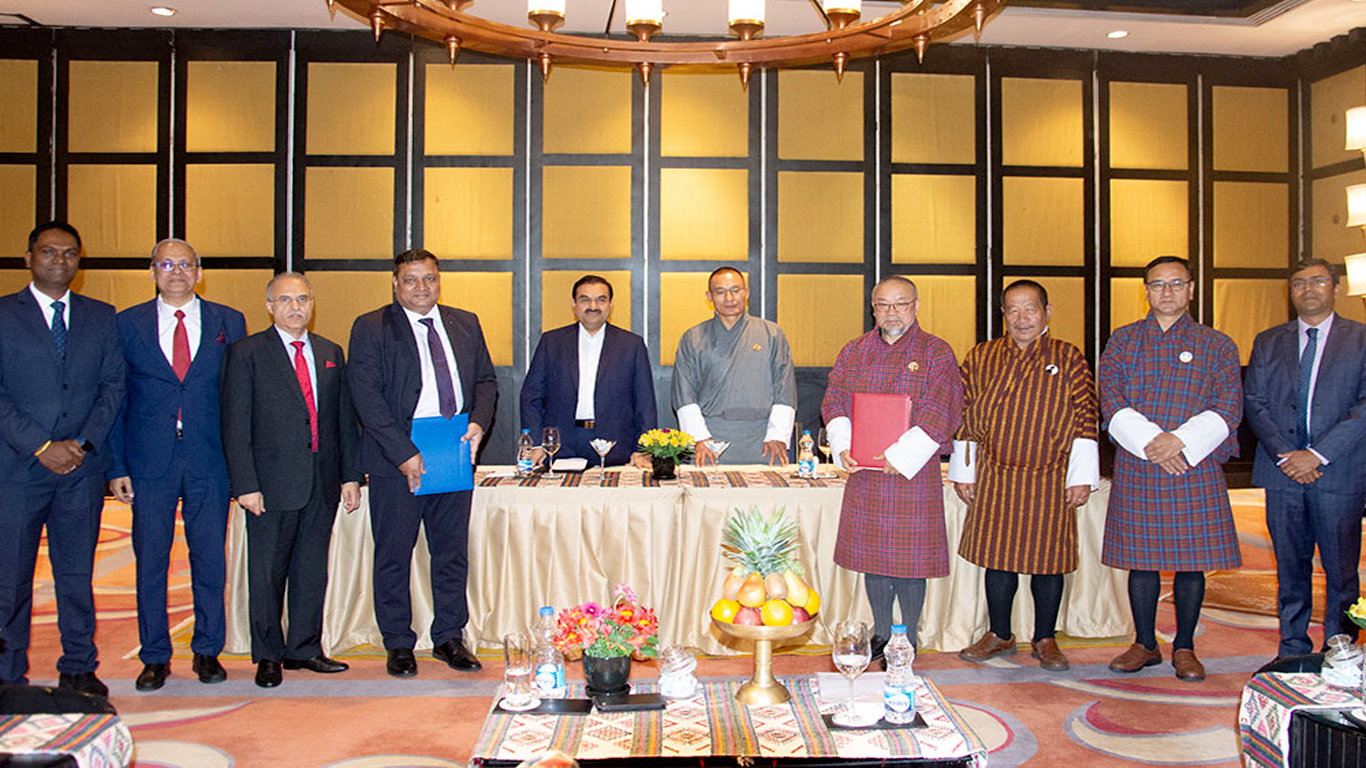 DGPC and Adani Group Sign MoU for Wangchhu Hydropower Project ...